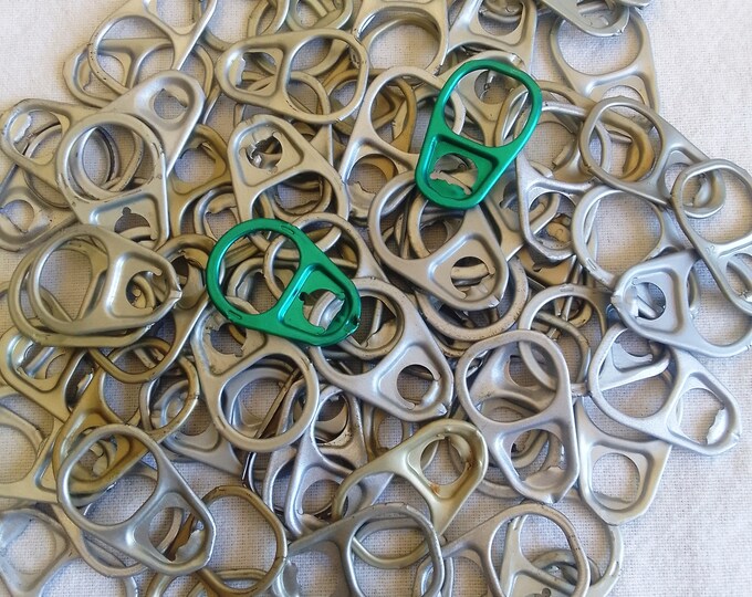 100 Jumbo Aluminum/tin Can Big Pull Soda Pop Tabs - Etsy