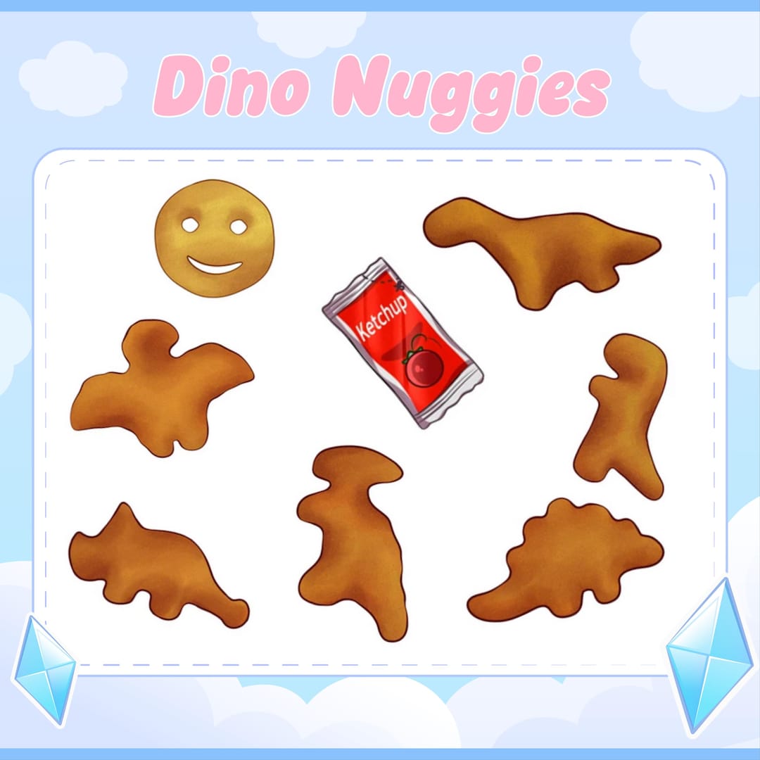 Dino Nuggies | Throwable Assets - Etsy