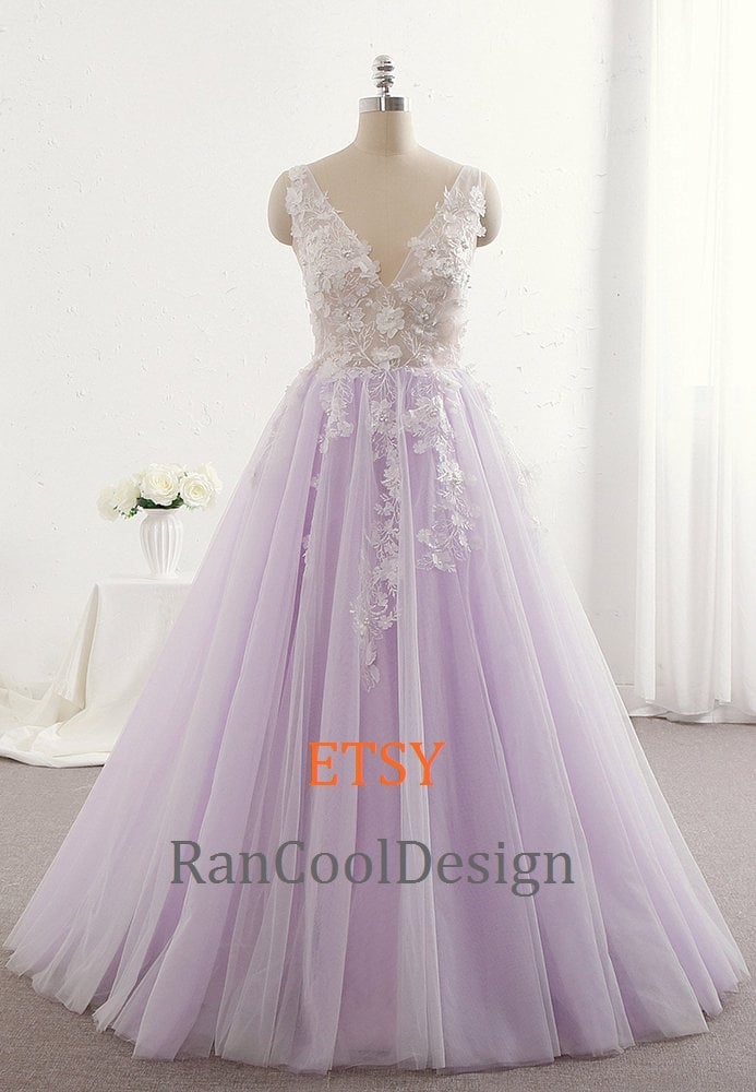 Lilac Prom Dress Long Formal Dress Quinceanera Dress Girl Graduation ...