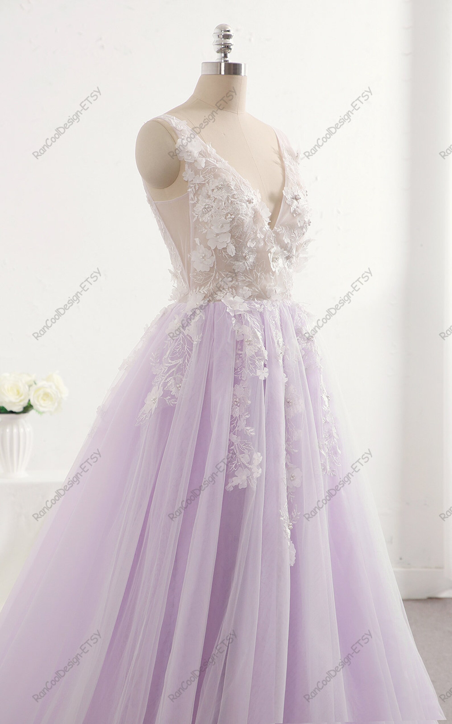 Lilac Prom Dress Long Formal Dress Quinceanera Dress Girl Graduation ...