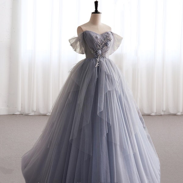 Grey Prom Dresses - Etsy