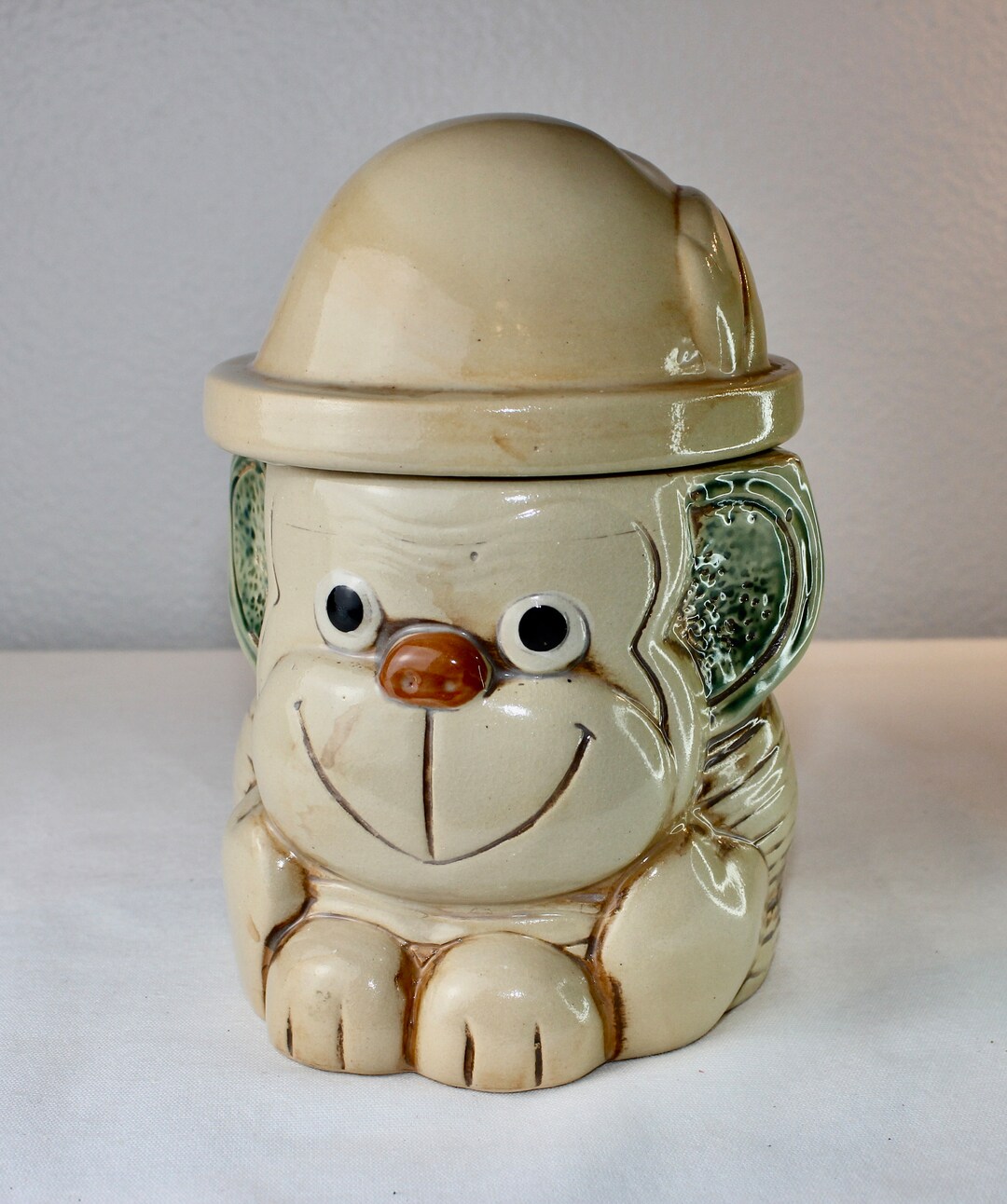 Vintage Monkey Cookie Jar / Kitchen Canister / 1970's - Made in Taiwan ...
