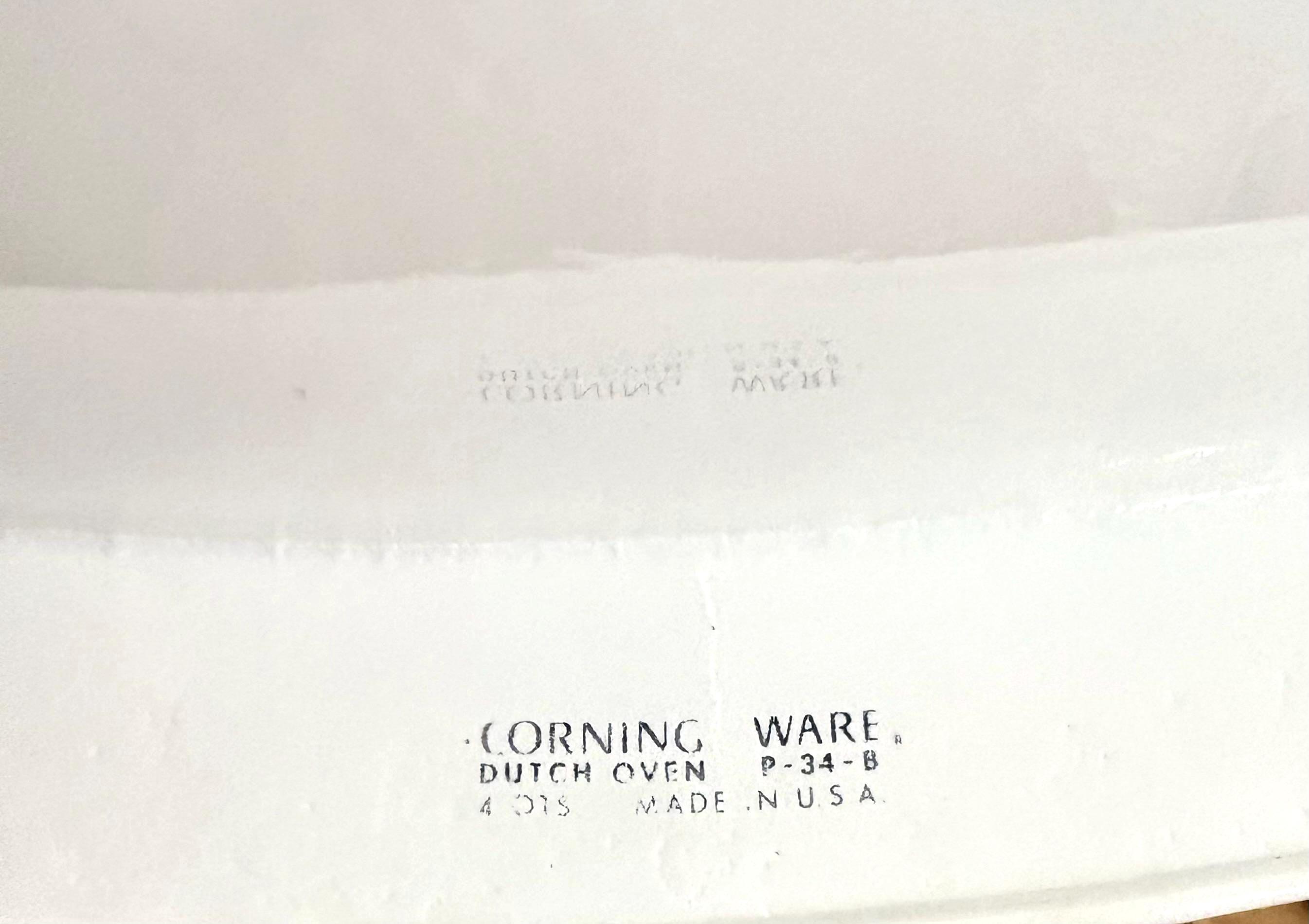 Vintage Corningware Dutch Oven: Blue Cornflower Pattern, 4 Qt With ...
