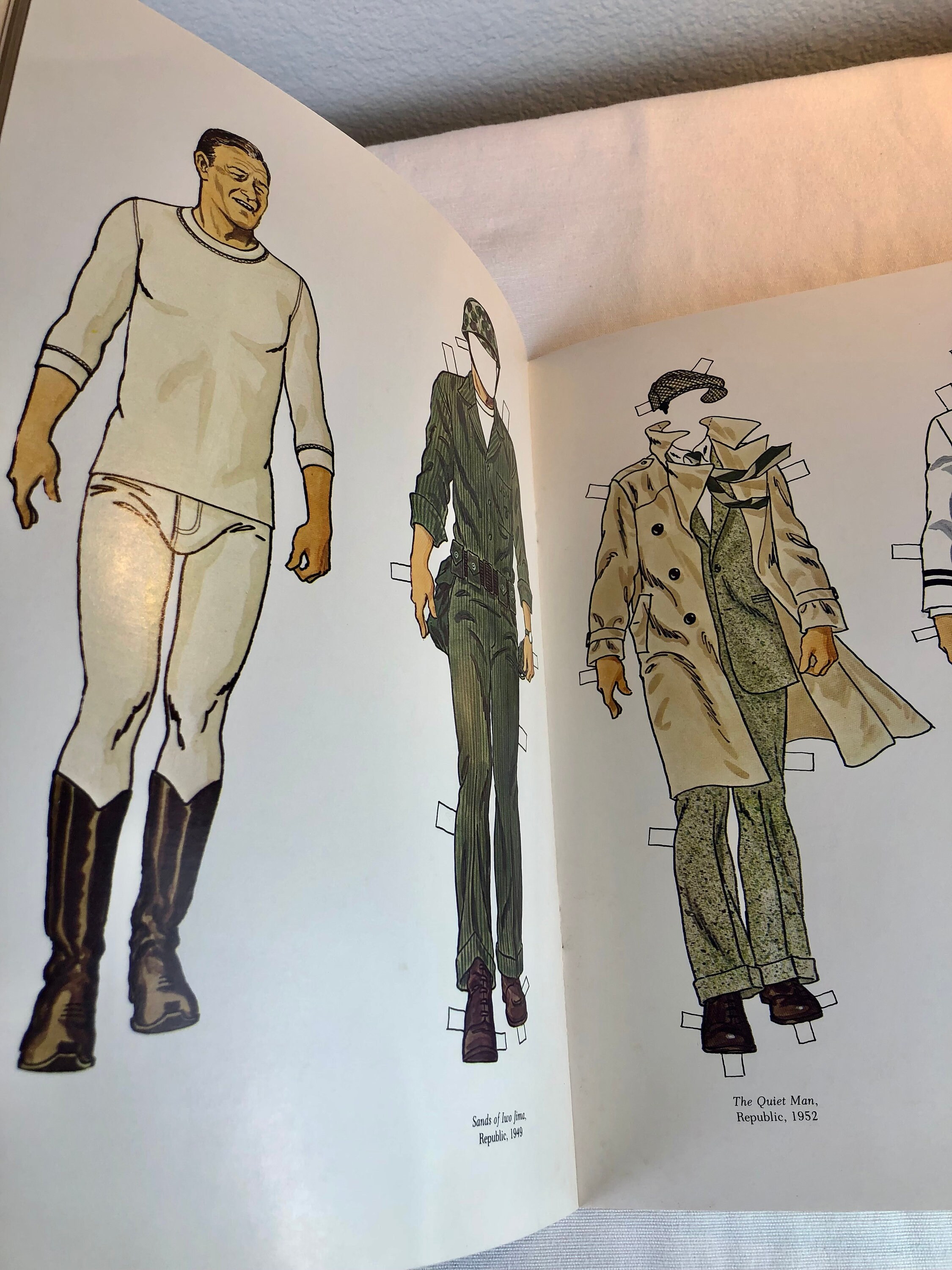 John Wayne Paper Doll Book by Tom Tierney - 1981 - Uncut - the Duke ...