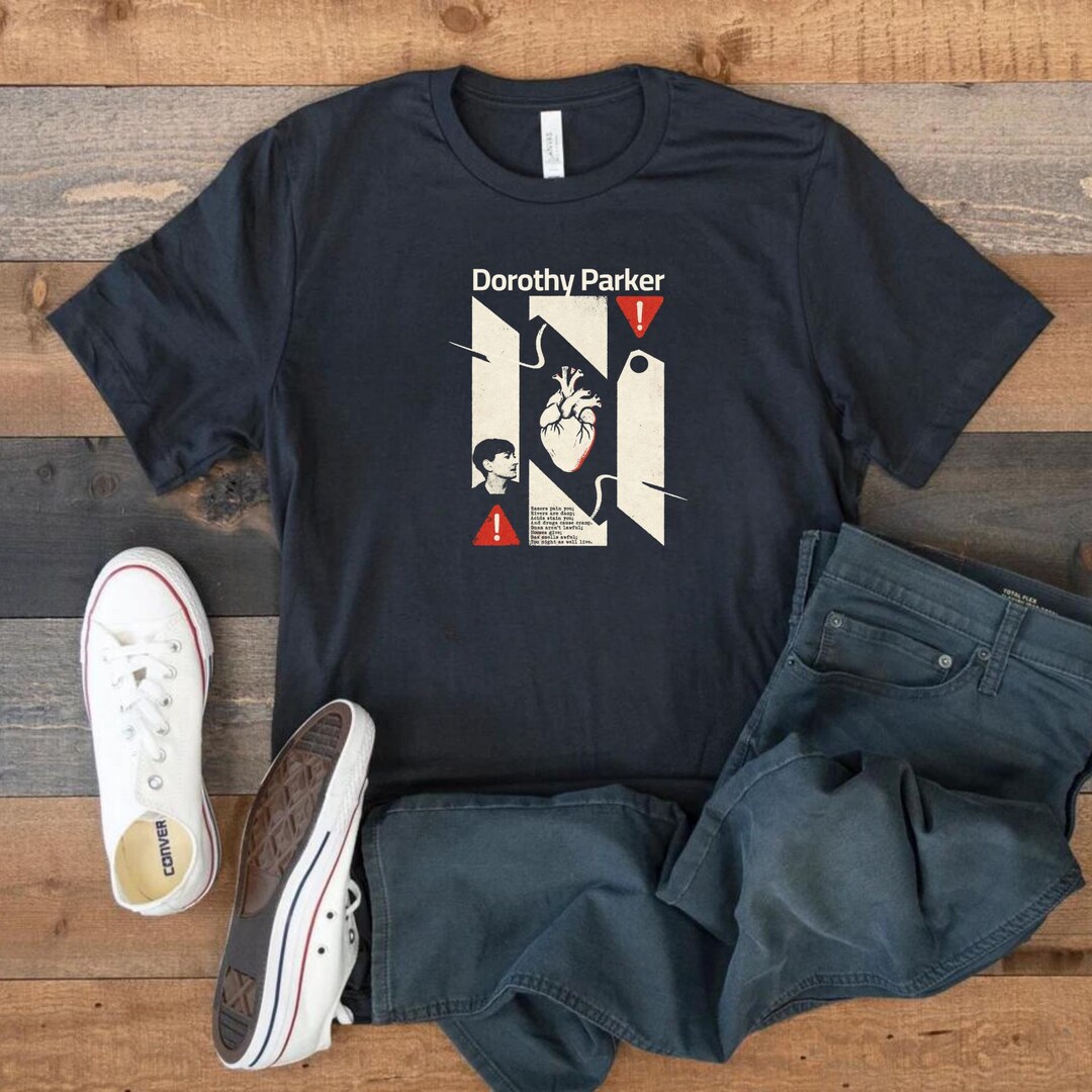 Dorothy Parker Résumé Poem T-shirt | Feminist Writer Tee | Dark Humor ...