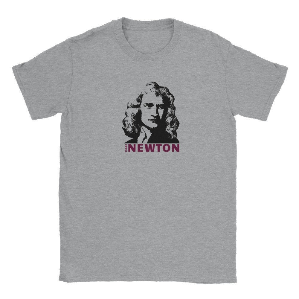 Isaac Newton Scientific Genius Tee | Physics and Discovery Tribute - Etsy
