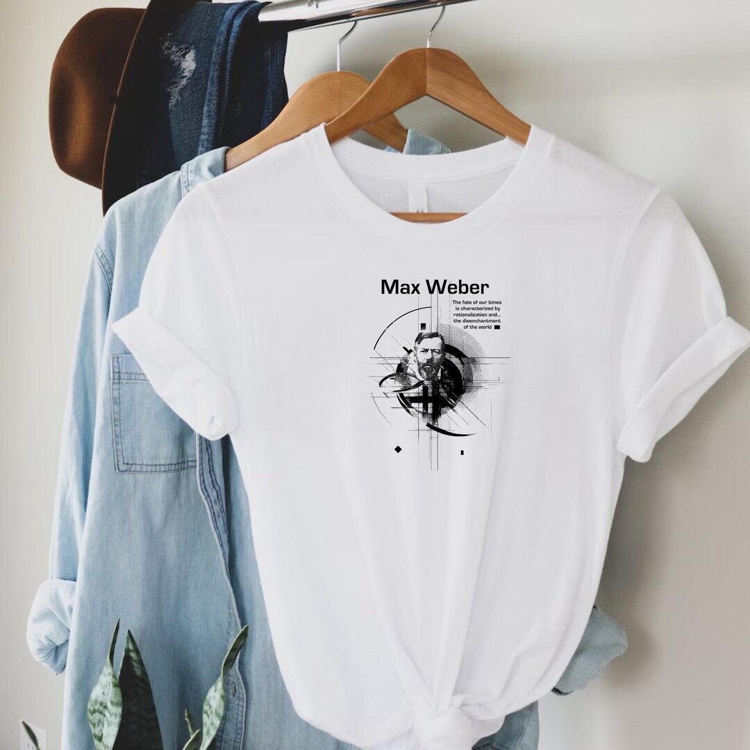 Philosophy T-shirt: Max Weber | Iron Cage of Rationalization - Etsy