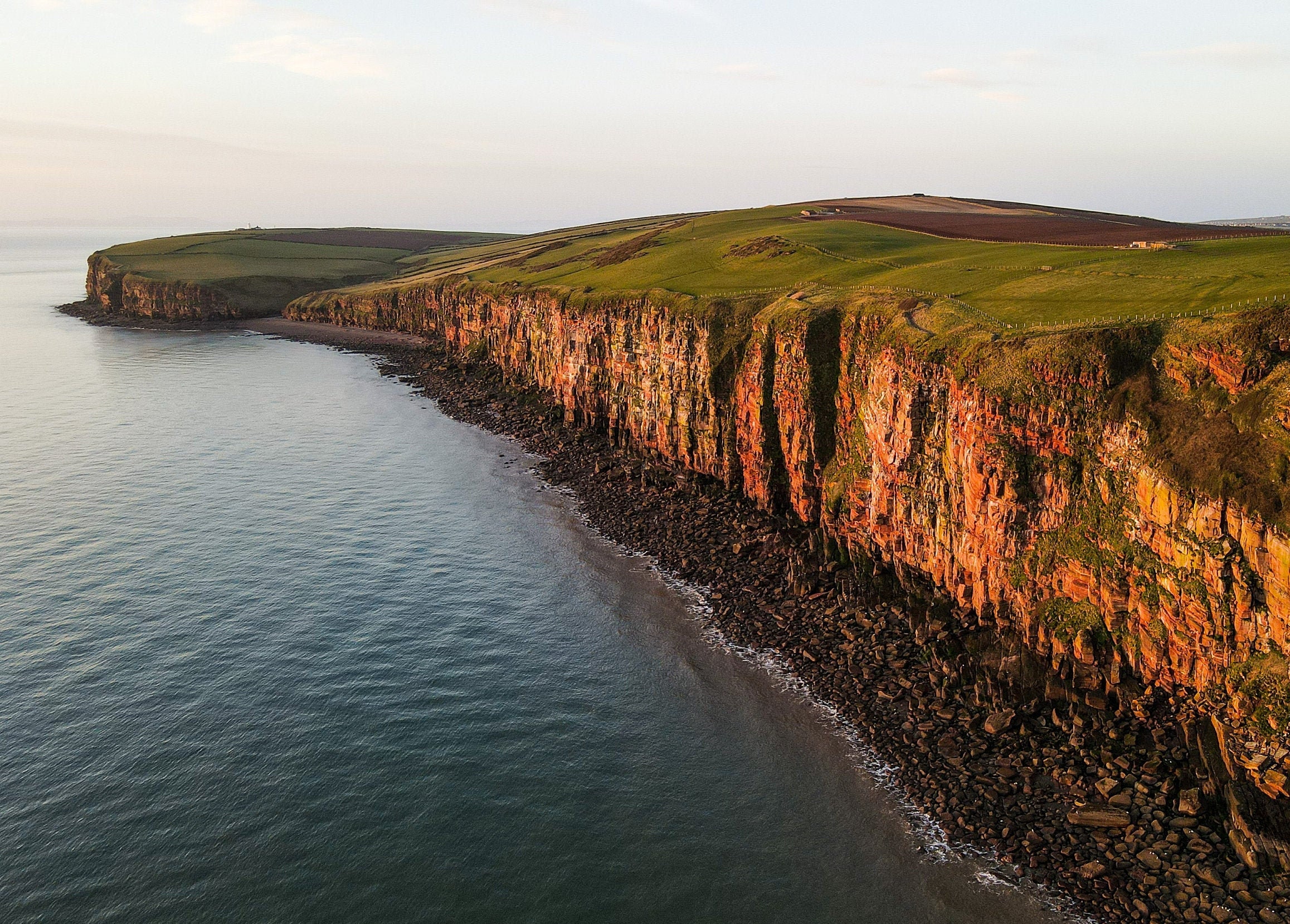 St Bees Head Photograph Looking Towards Fleswick Bay and the Lighthouse ...