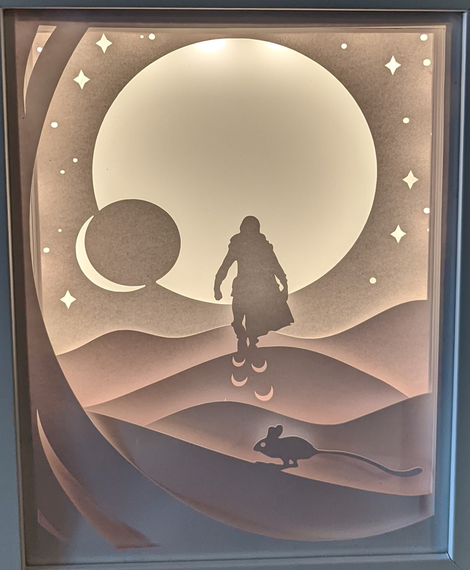 Dune Paper Cut Light Box Template Files 8x10 Inch | Etsy