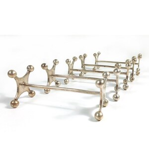 Vintage Silver Knife Rest Set of Five, Modernist Silverware - Etsy