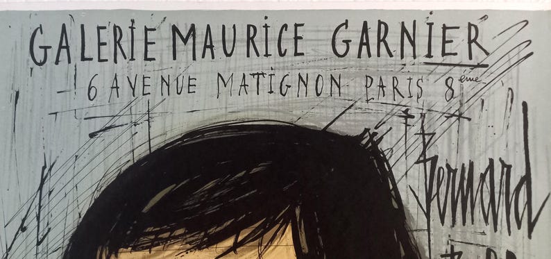 Original French Bernard Buffet Painting Exhibition Poster From 1980 at ...