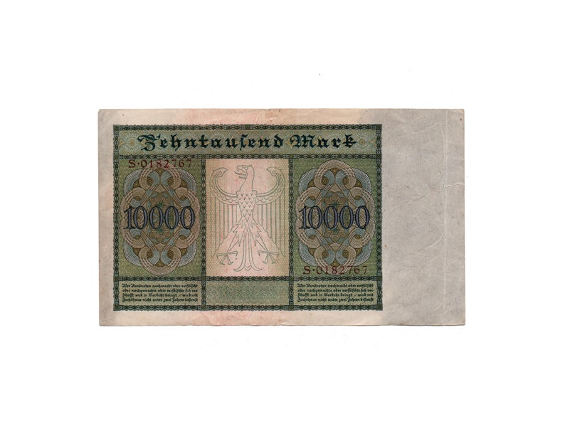 German Banknote From 1922 Vintage Reichsbanknote Numismatic - Etsy