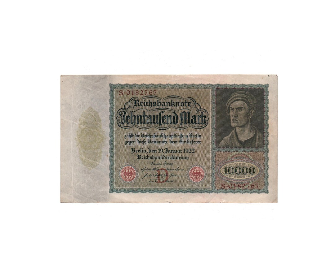 German Banknote From 1922 Vintage Reichsbanknote Numismatic - Etsy