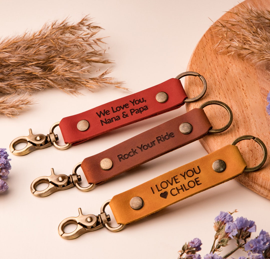 Leather Key Fob for Belt With Key Clip, Key Holder for Belt Loop - Etsy