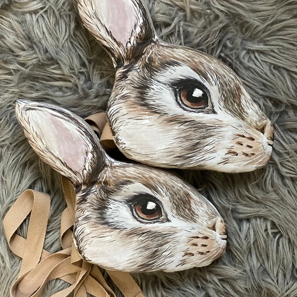 Rabbit Mask - Etsy