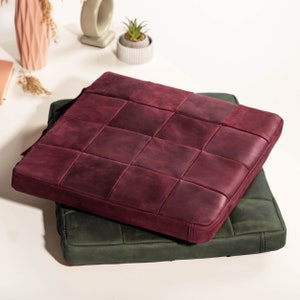 Square Leather Chair Pad, Square Cushion Pad, Seat Cushion Dining Stool ...