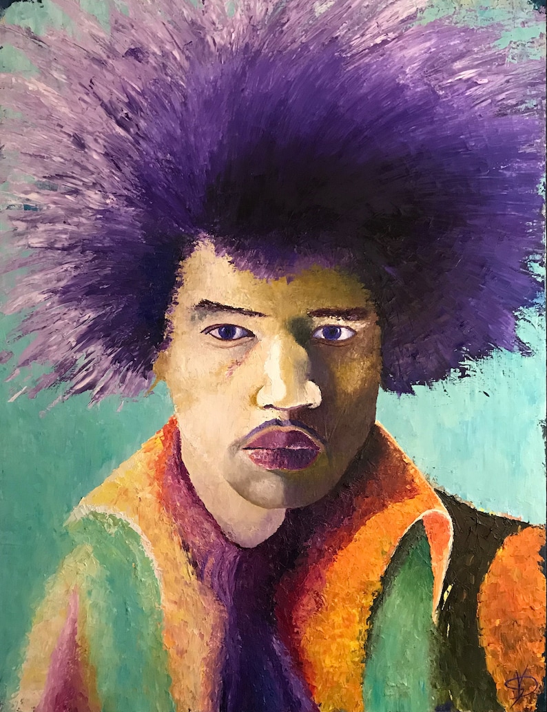 Jimi Hendrix Purple Haze - Etsy