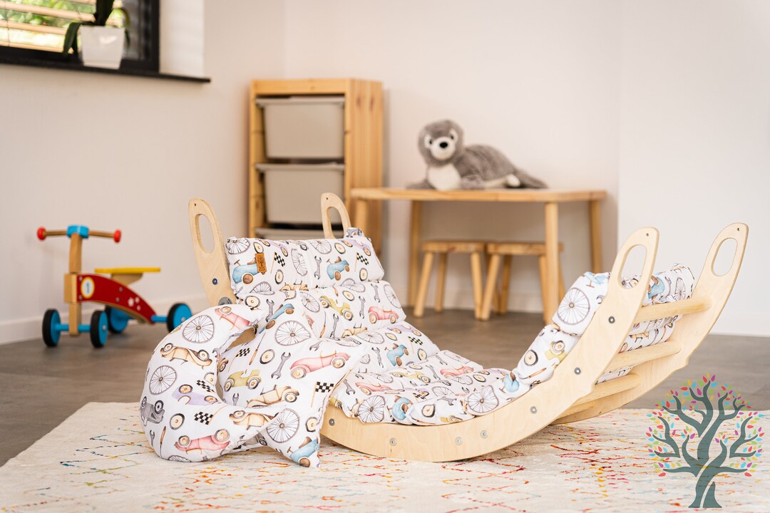 Arch With Pillow: Climbing Arch Rocker, Climbing Triangle, Wooden ...