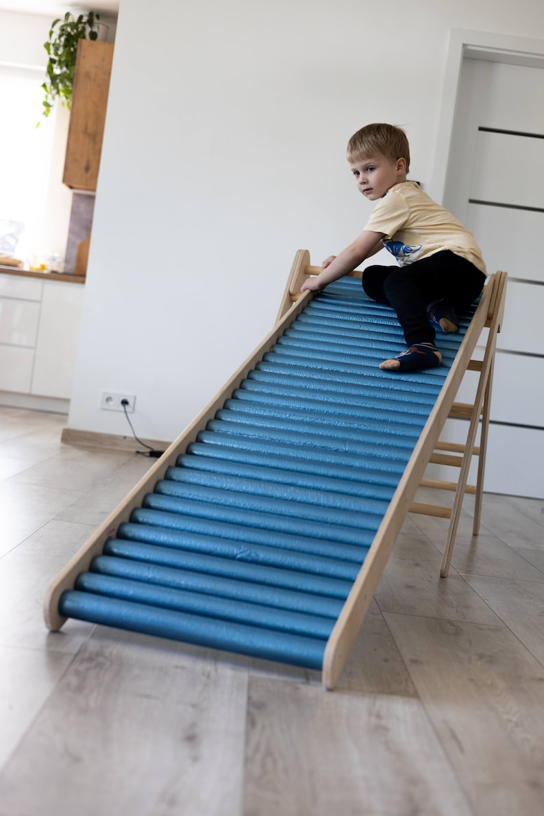 Extra Large Rolling Slide With Climbing Triangle - Etsy