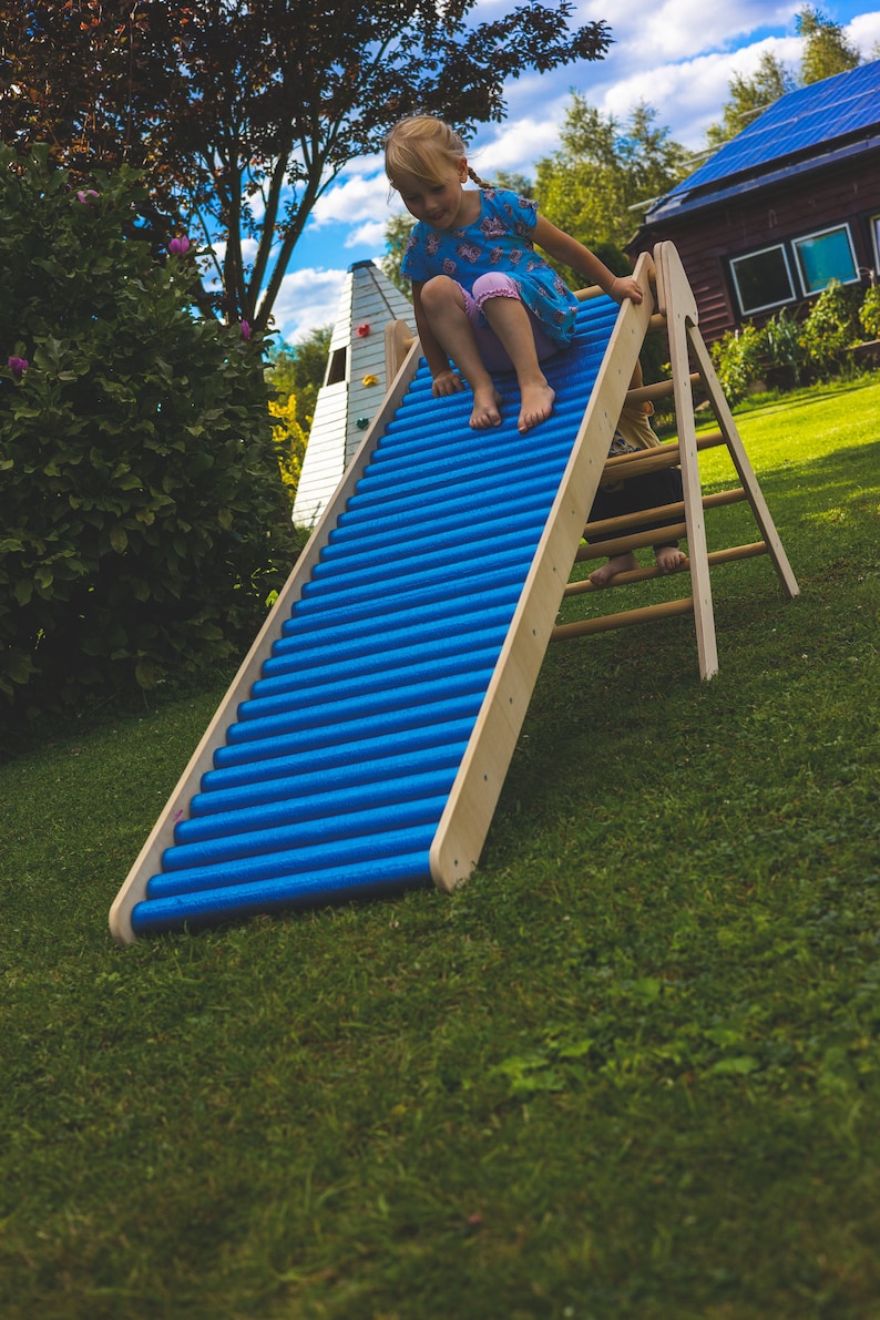 Extra Large Rolling Slide With Climbing Triangle - Etsy