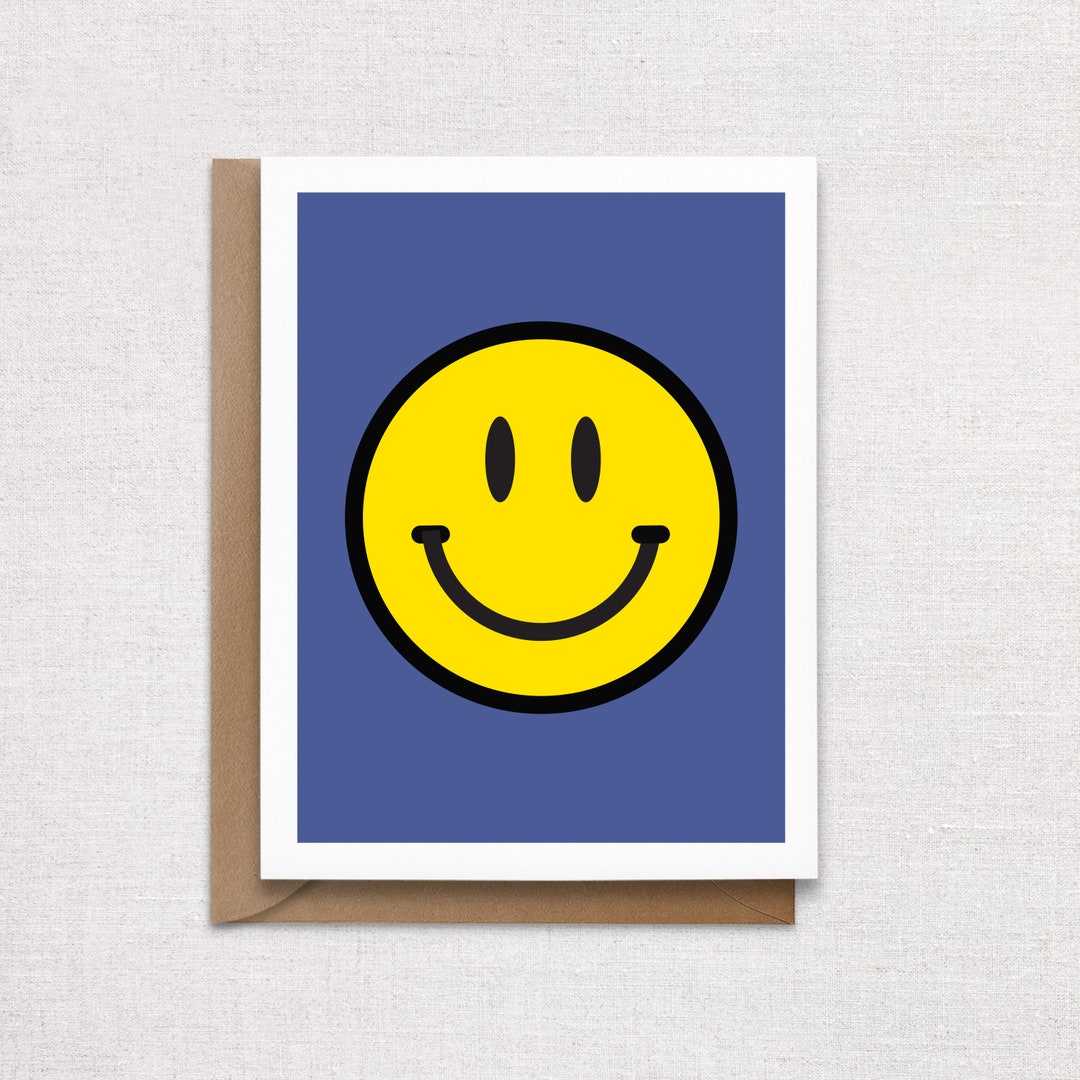 SMILE Greeting Card Bright Greeting Card - Etsy