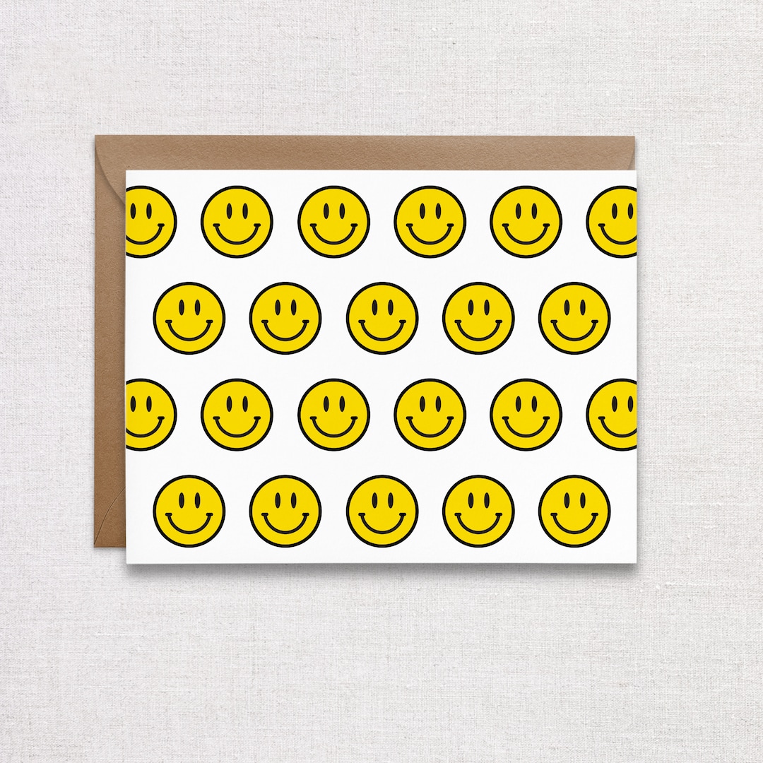 Smile 90s Greeting Cards / Early 2000s Vibes Happy Mail - Etsy