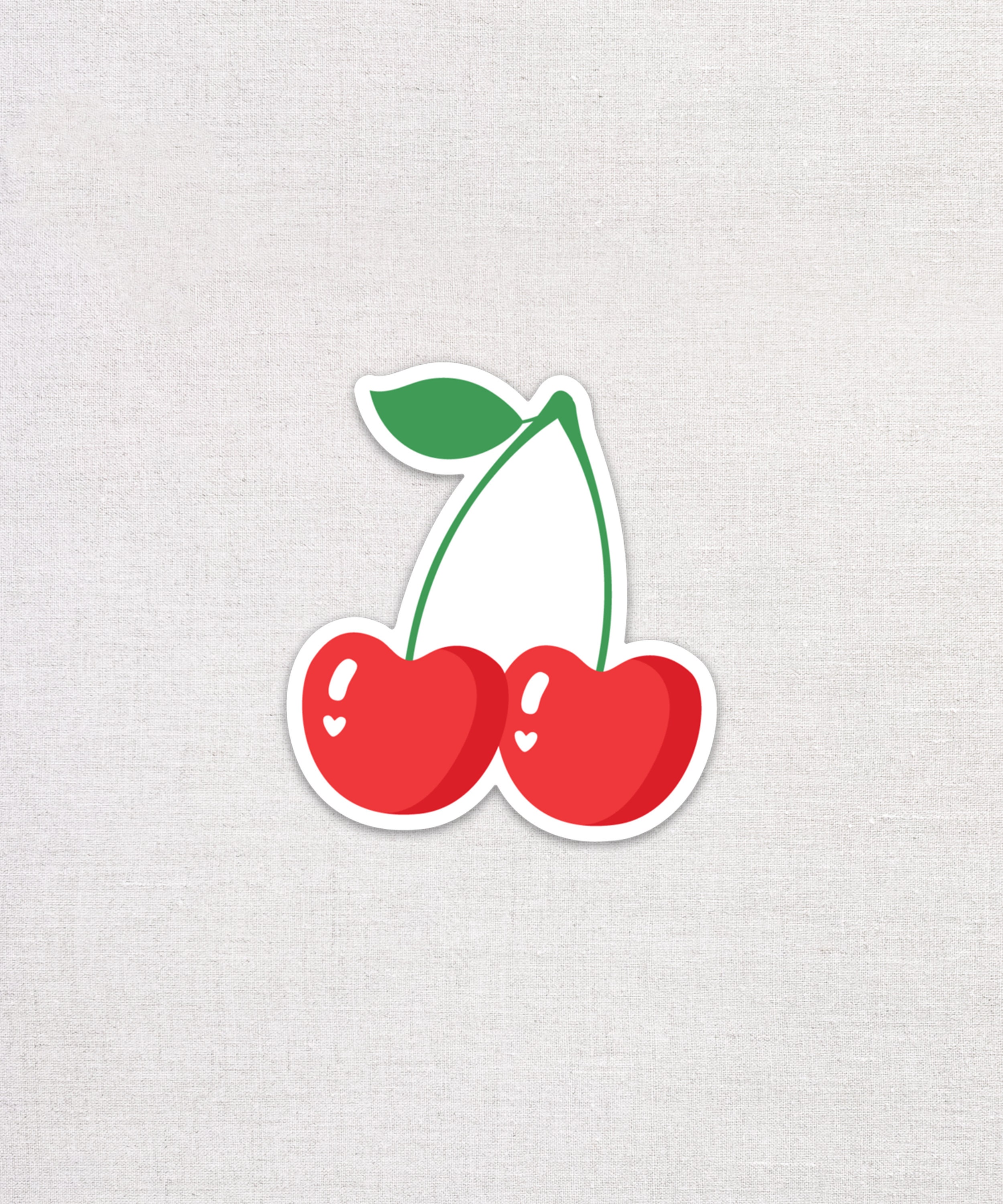 Cute Cherries Sticker / Cherry Sticker / Water Bottle Sticker - Etsy