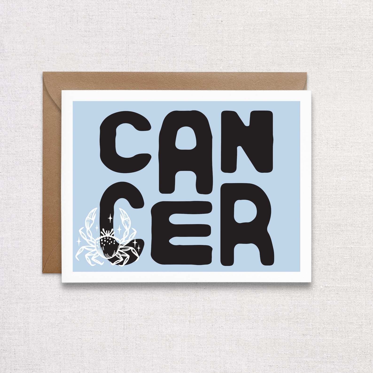 Cancer Zodiac Birthday Card. Happy Birthday Astrology Greeting Card - Etsy