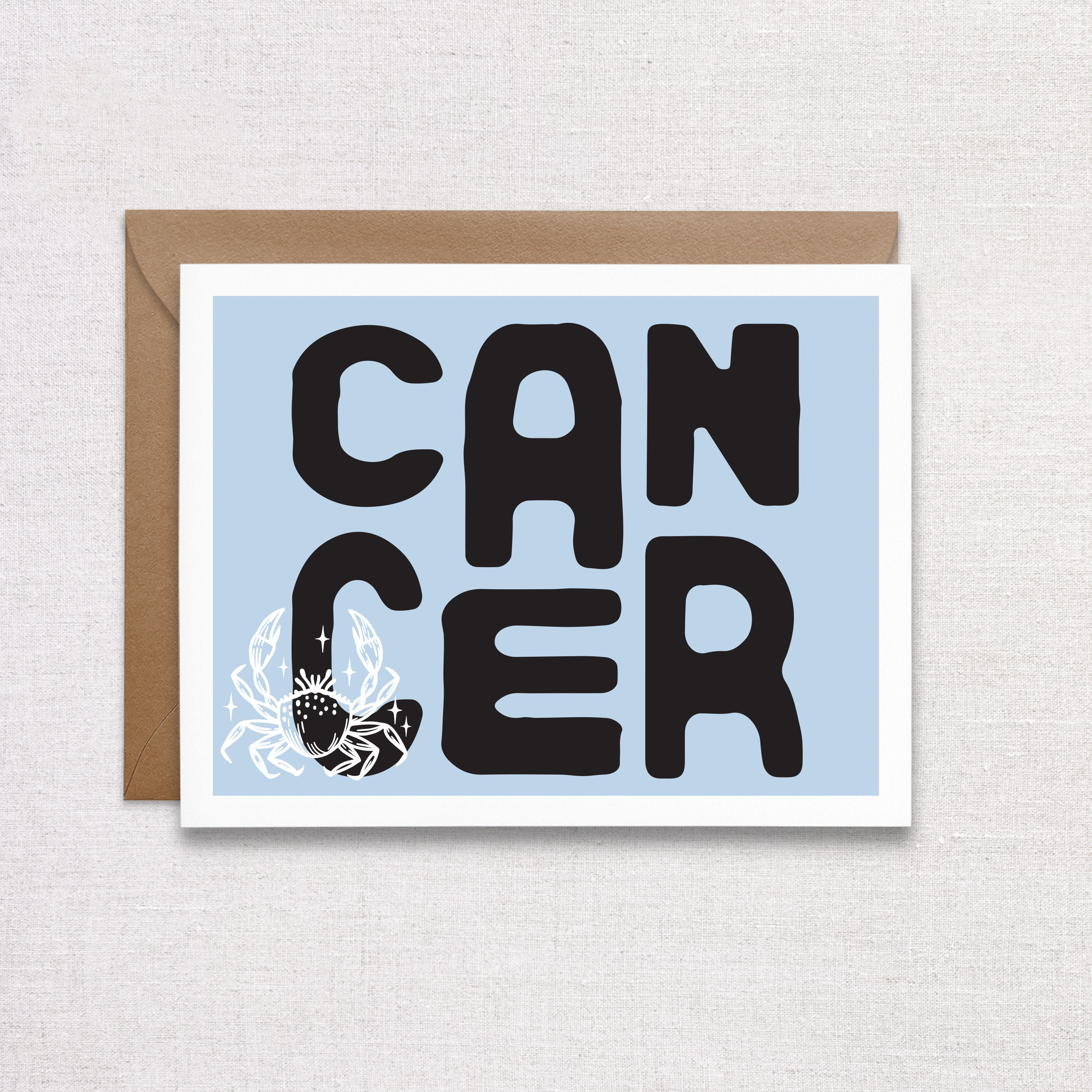 Cancer Zodiac Birthday Card. Happy Birthday Astrology Greeting Card - Etsy