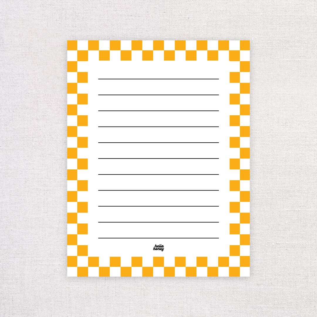 Checker Design Notepad. Recycled Notepad for Office. - Etsy