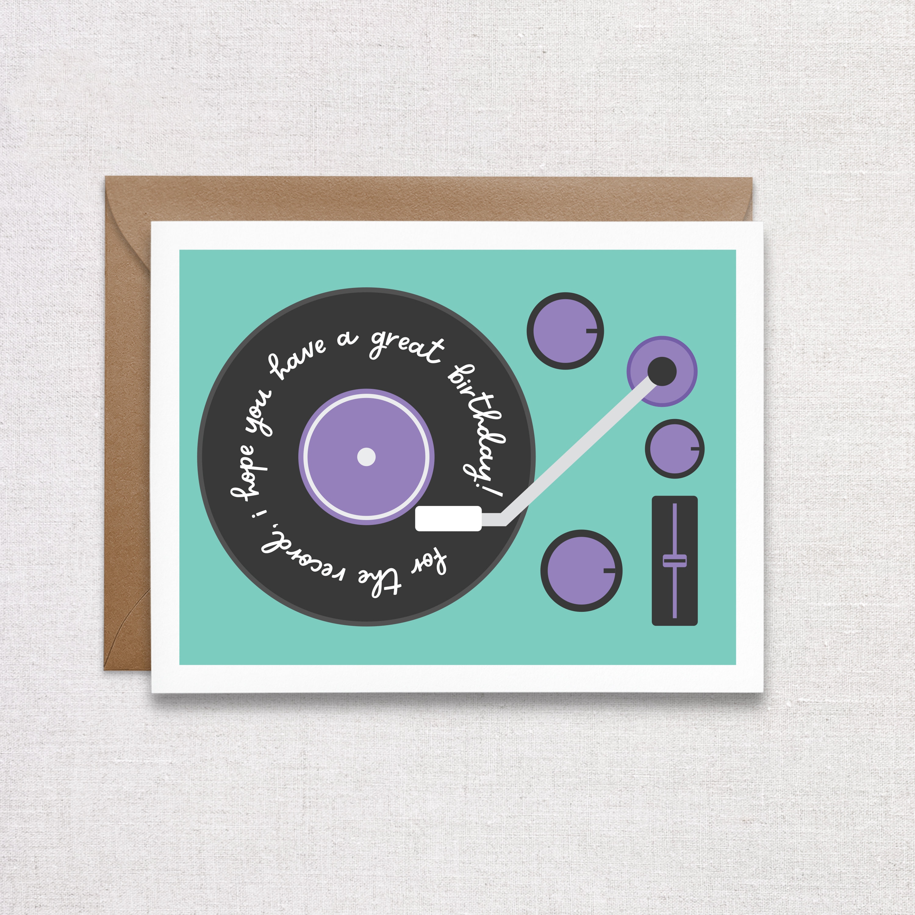 Vinyl Record Birthday Card. 80s Birthday Card. - Etsy