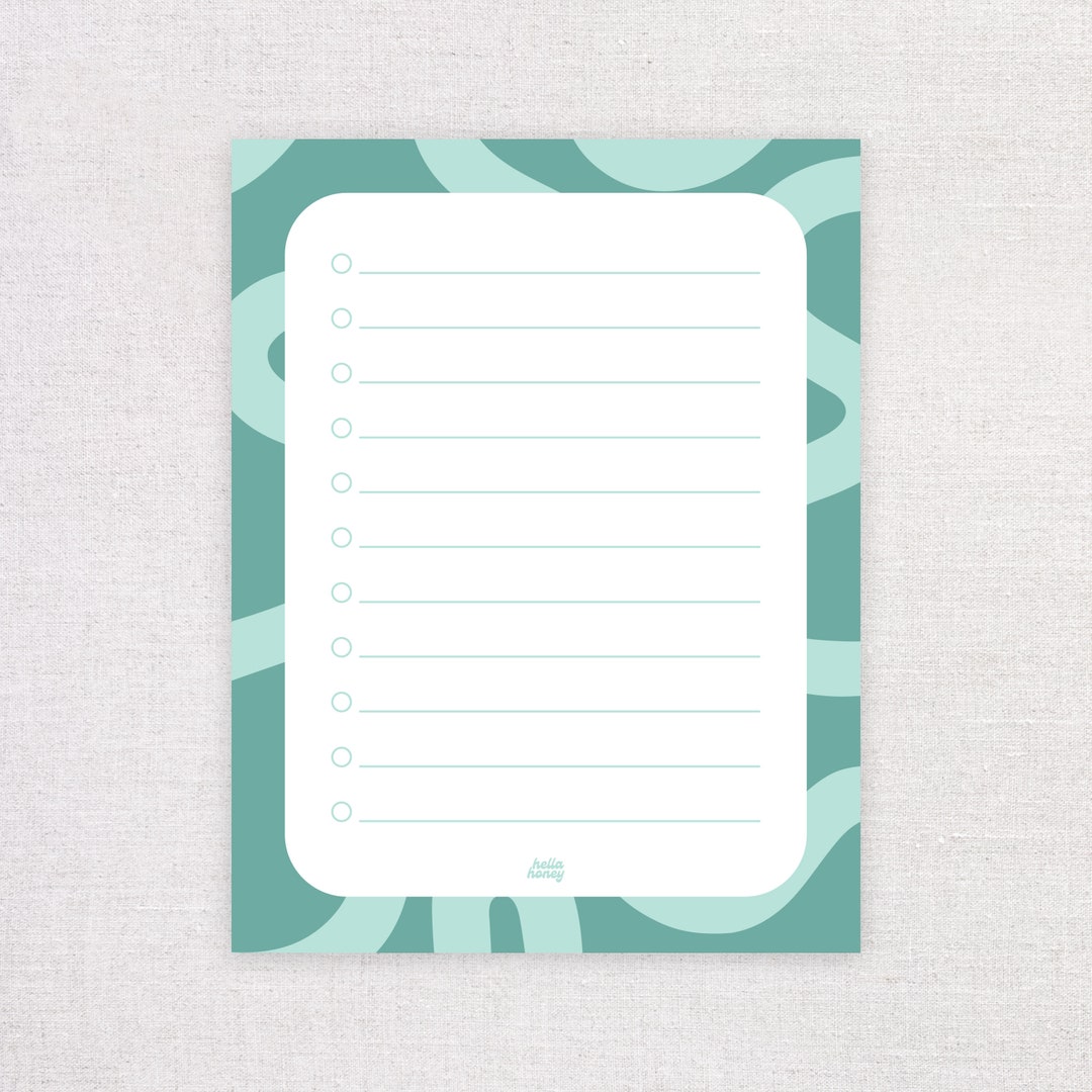 Cute To-do List Notepad. Recycled Notepad Office Supplies. - Etsy