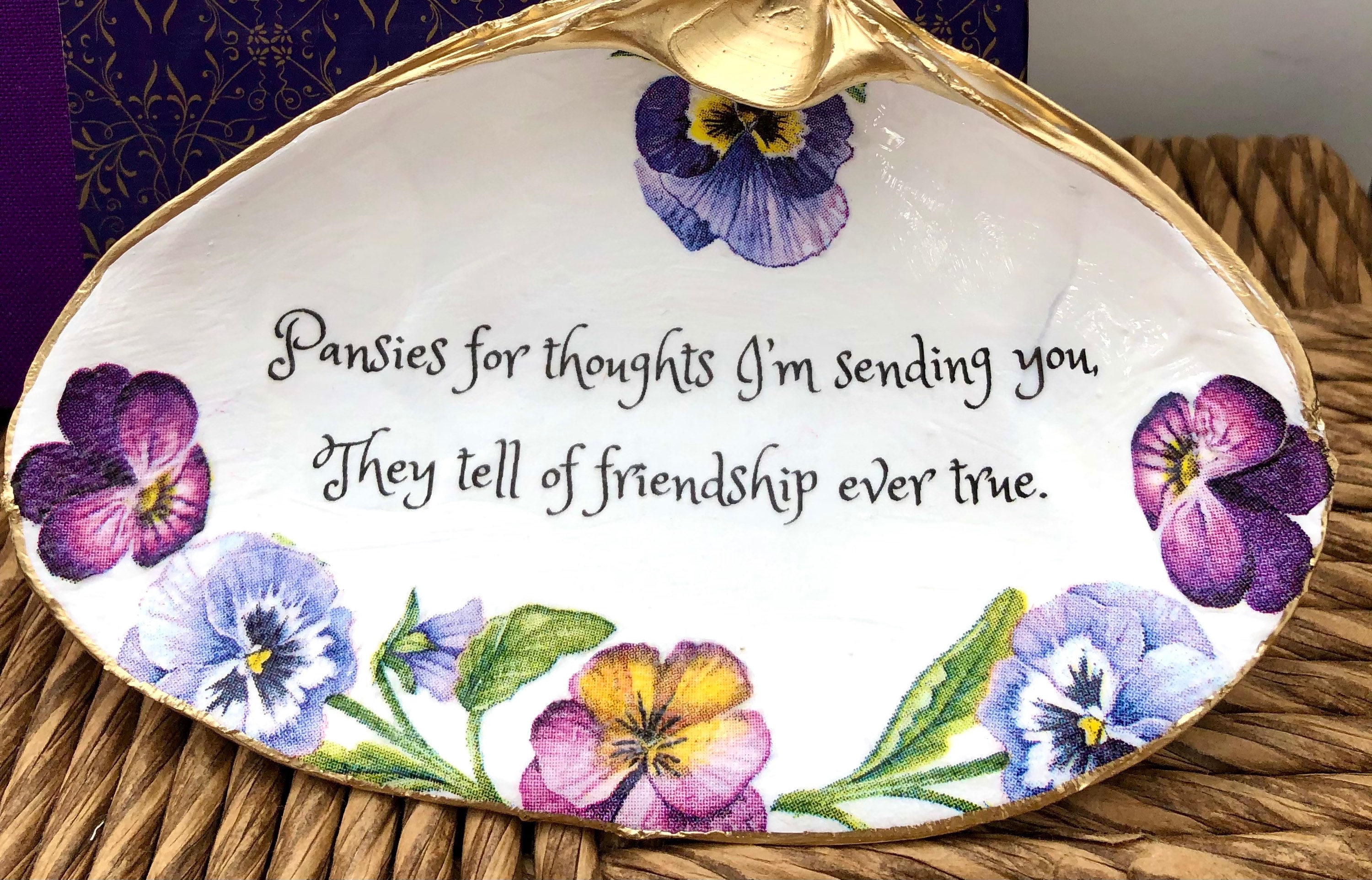 Pansies Friendship Quote - Etsy