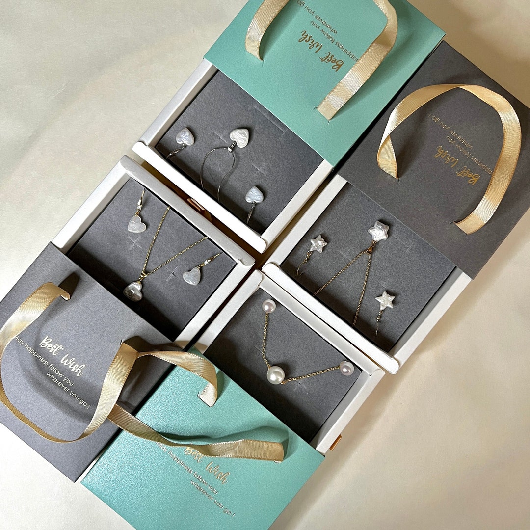 Handmade Natural Pearl Set/ Heart Pearl Set/ Star Pearl Set/ Round ...