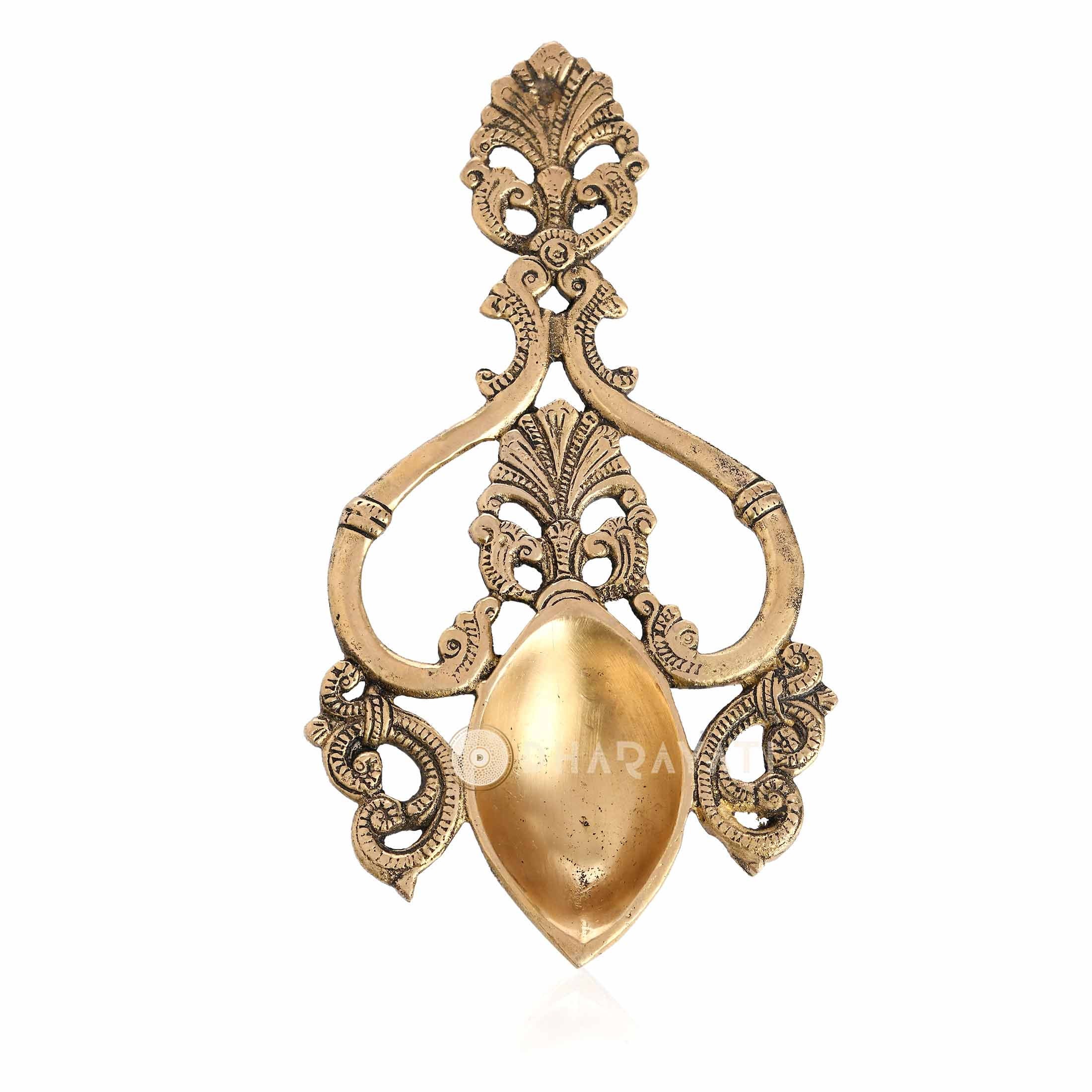 Brass Pooja Aarti Diya Spoon - Etsy
