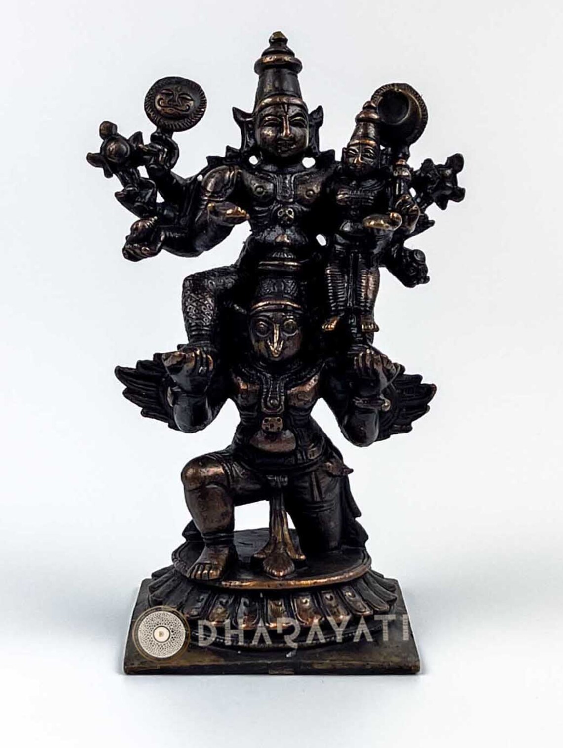 Garuda Carrying Lord Vishnu and Lakshmi Devi | Etsy