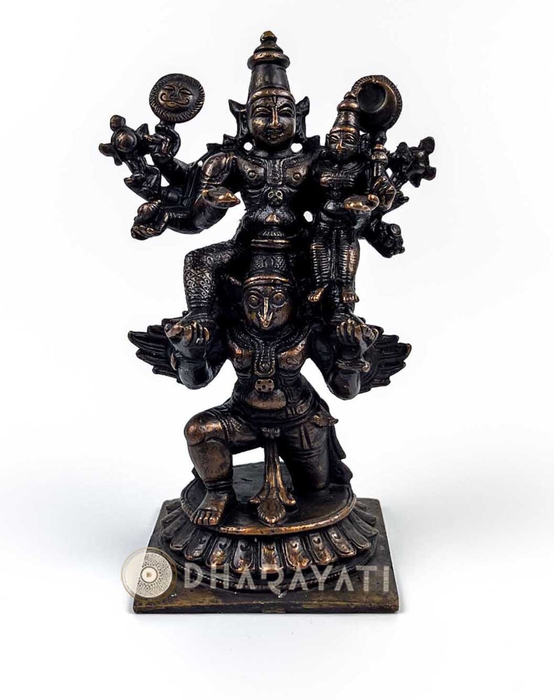 Garuda Carrying Lord Vishnu and Lakshmi Devi | Etsy