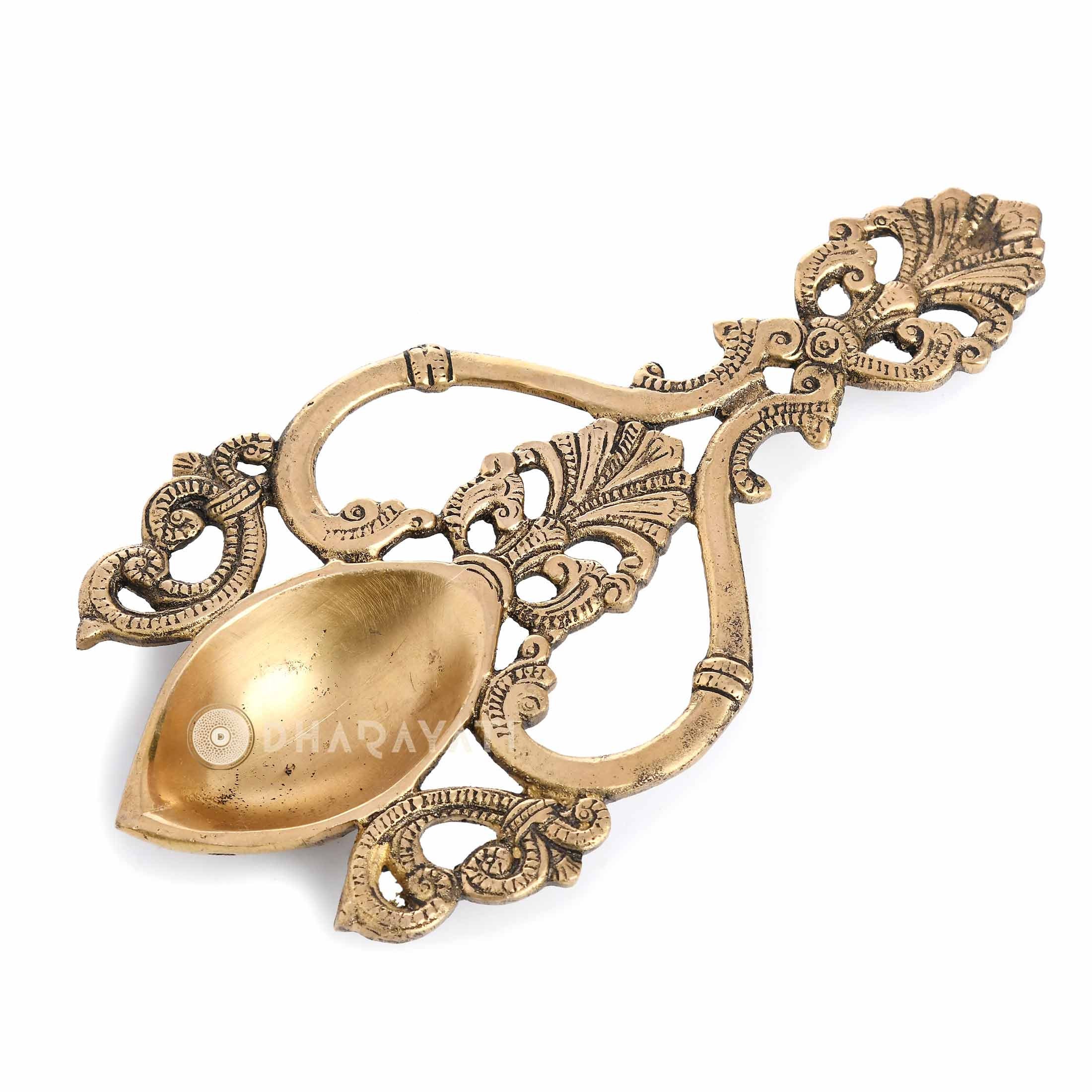 Brass Pooja Aarti Diya Spoon - Etsy