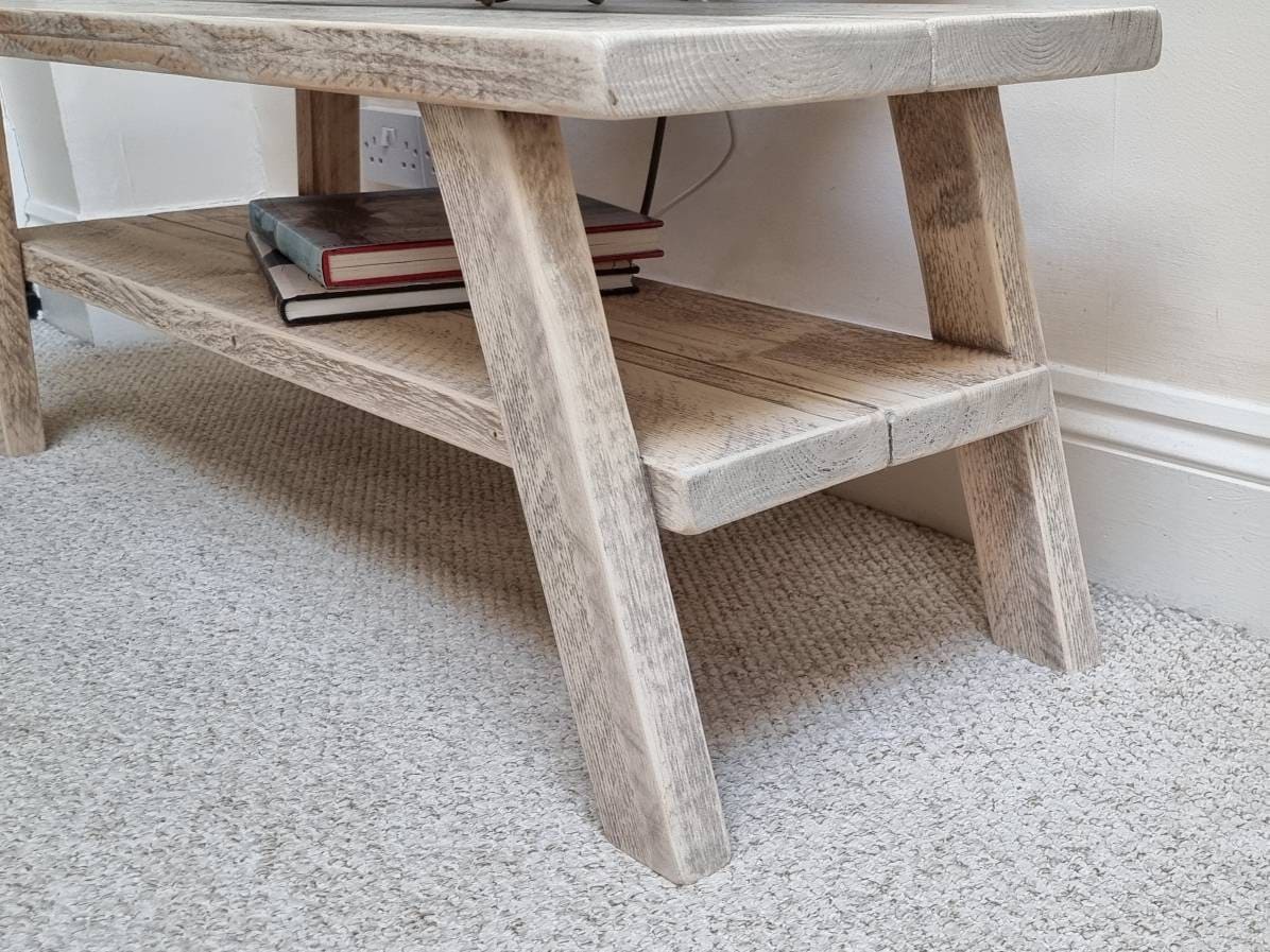 Handmade Rustic TV Unit Reclaimed Wood TV Unit Media - Etsy UK