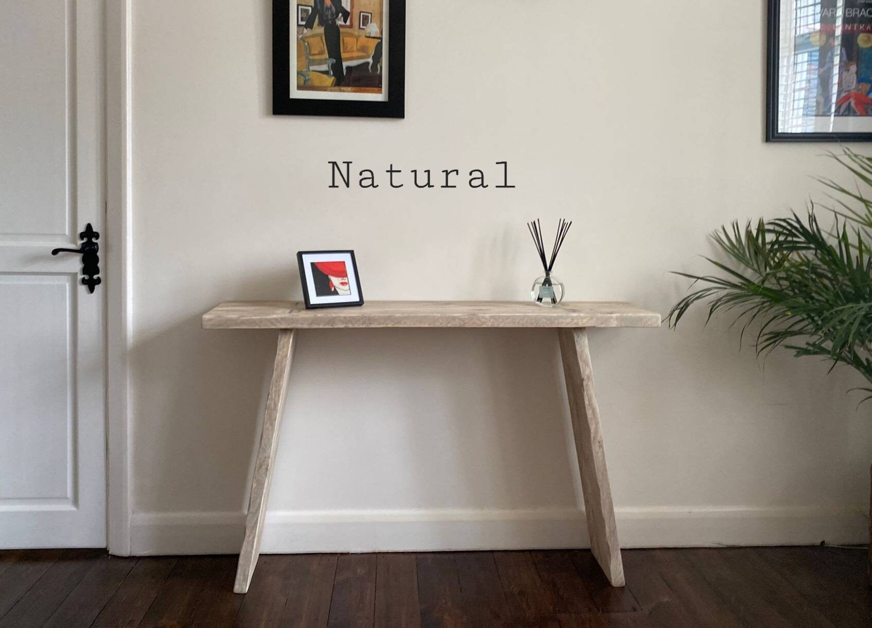 Rustic Console Table Primitive Hallway Table Reclaimed Wood - Etsy UK