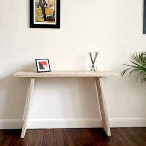 Rustic Console Table, Primitive Hallway Table, Reclaimed Wood Entryway ...