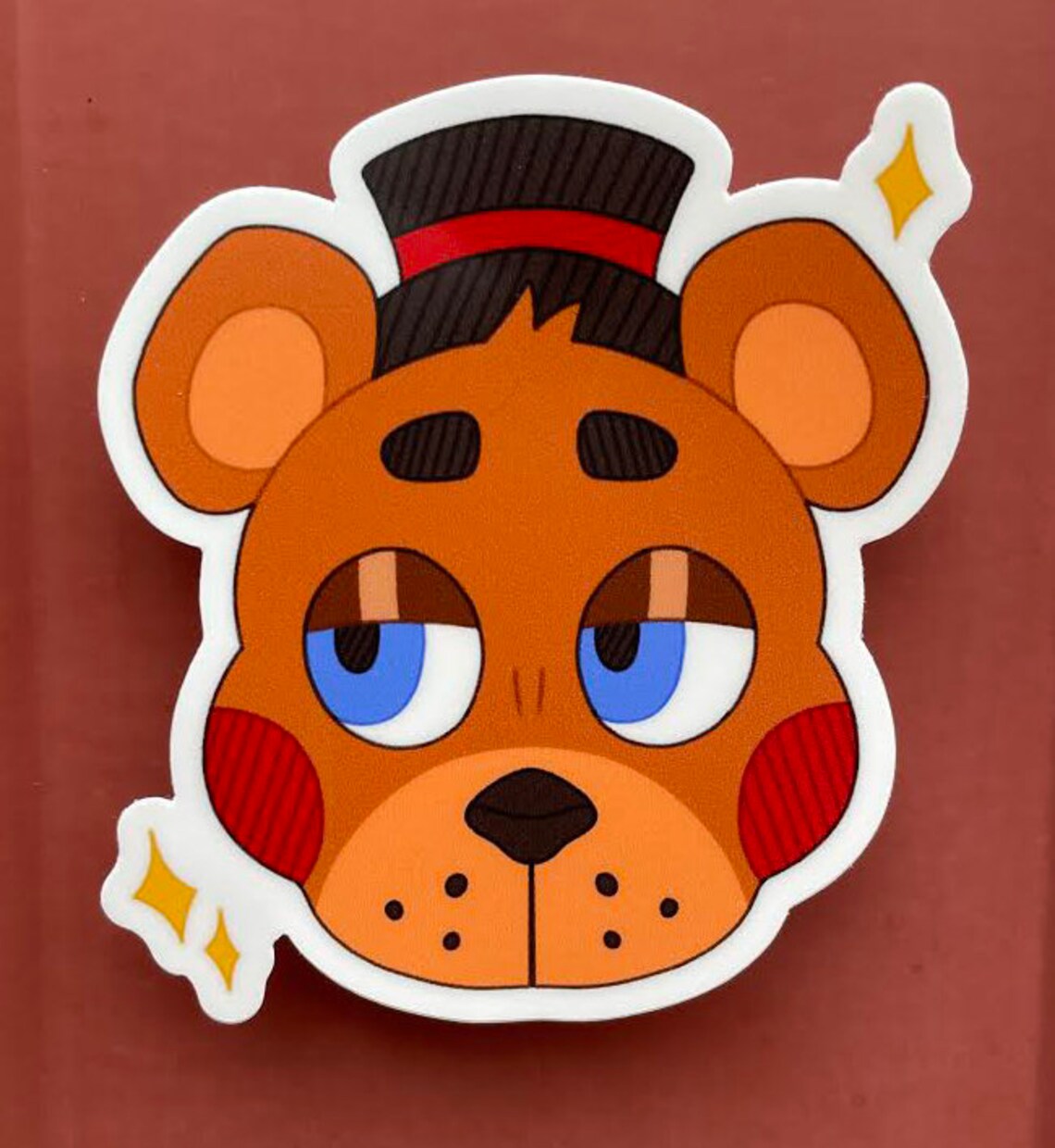Toy Freddy Vinyl Stickers Fnaf 2 Etsy