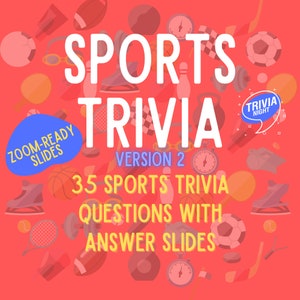 Sports Trivia Pack Version 2 | 35 Questions With Answer Slides ...