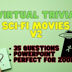 Sci-fi Movie Trivia V2 Zoom Powerpoint 35 Questions Virtual Trivia ...