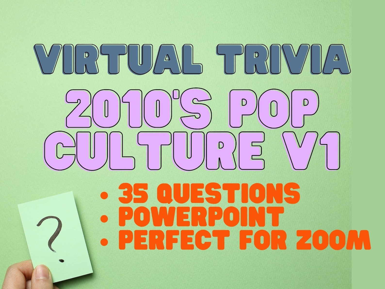 2010's Pop Culture Trivia V1 Zoom Powerpoint 35 Questions Virtual ...