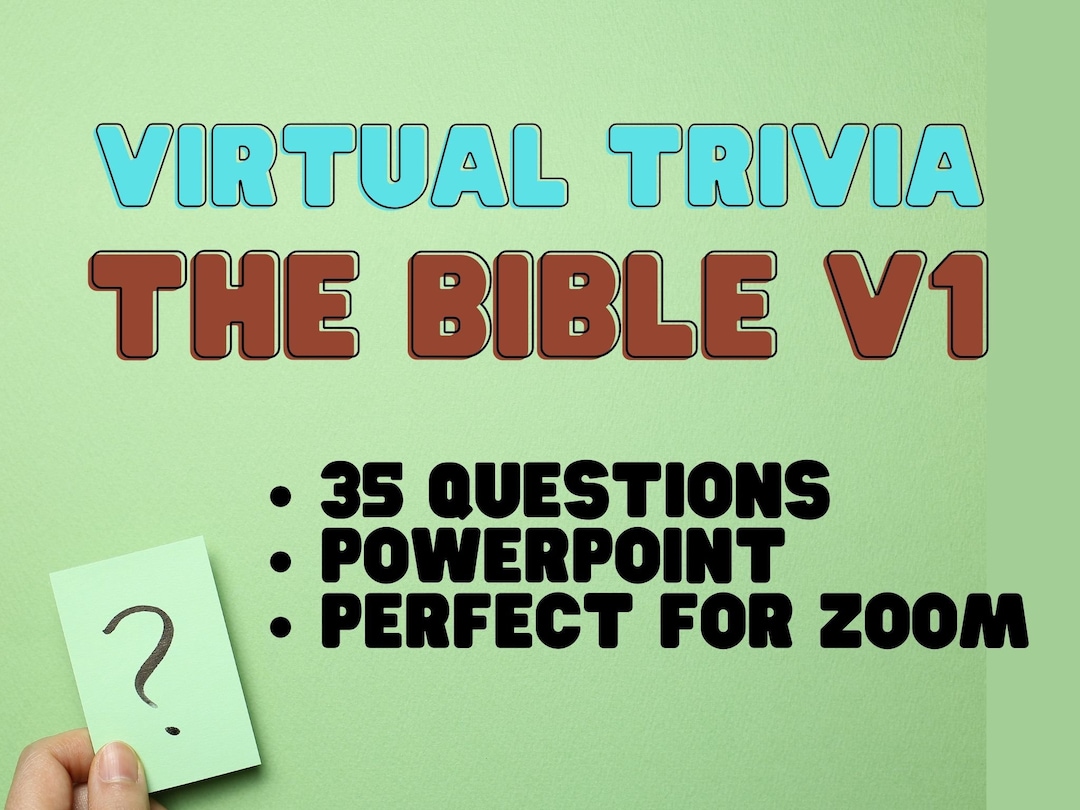 The Bible Trivia V1 Virtual Online Powerpoint Trivia for Zoom 35 Bible ...