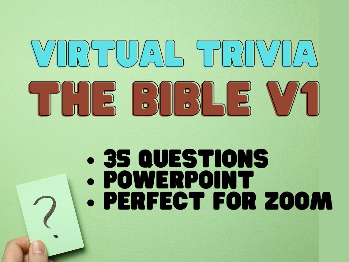 The Bible Trivia V1 Virtual Online Powerpoint Trivia for Zoom 35 Bible ...
