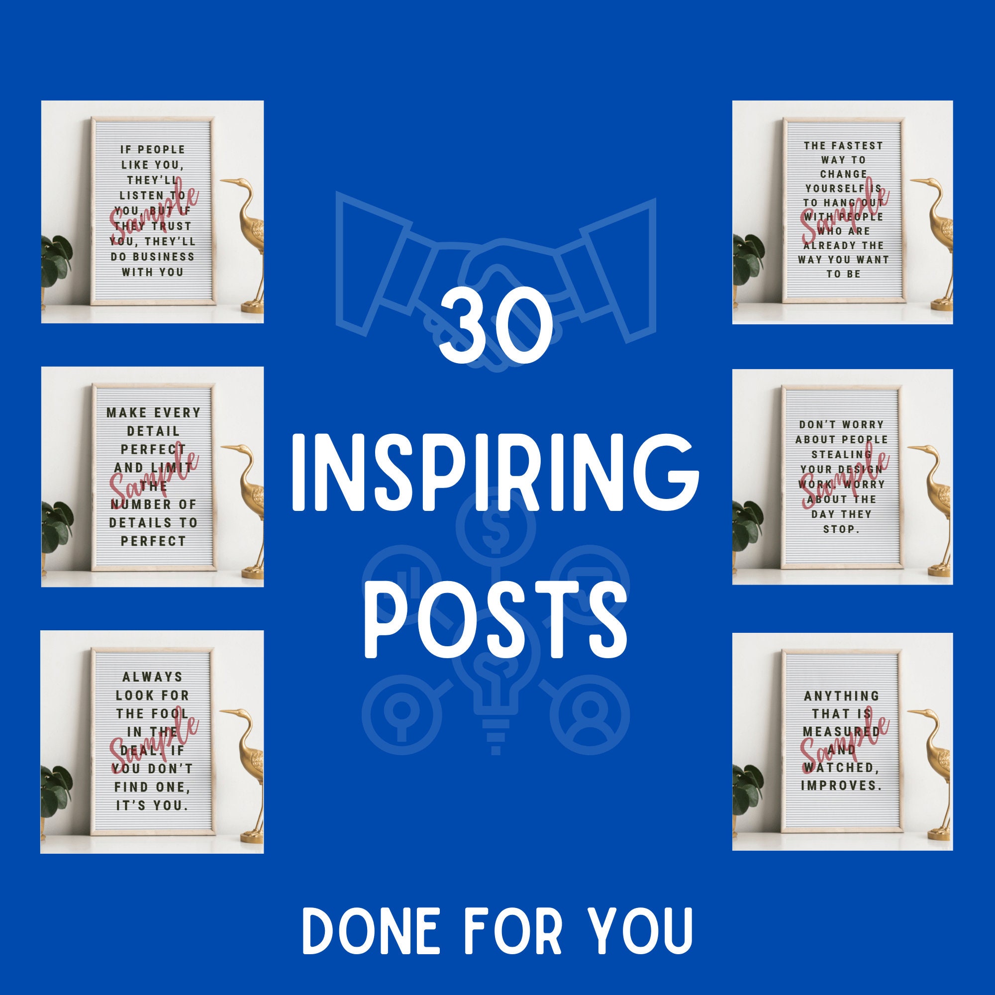 30 Motivational Business Quotes Social Media Posts Digital Download ...