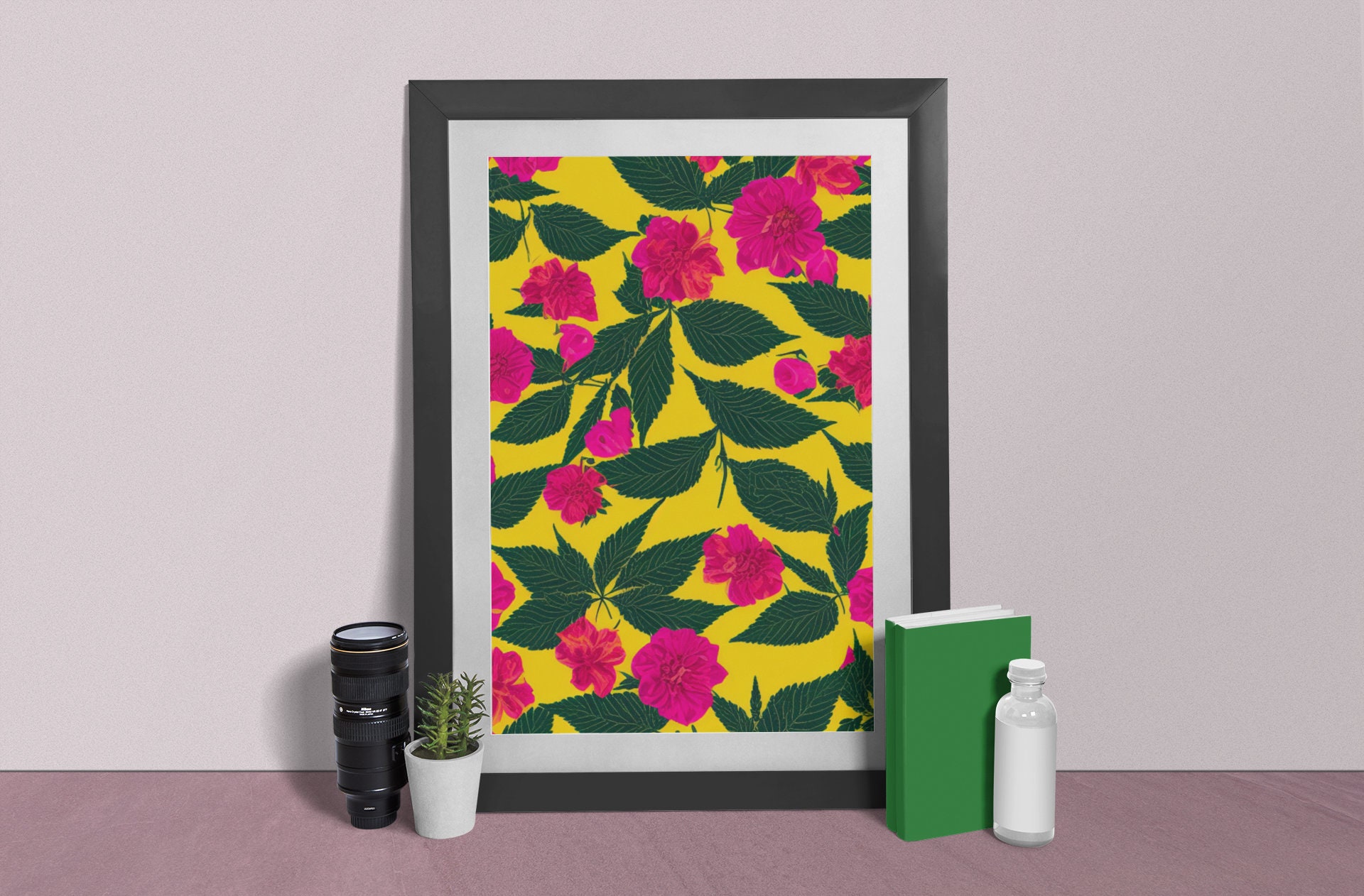 Vintage Marijuana Flowers Marijuana Digital Art Print for the Cannabis ...