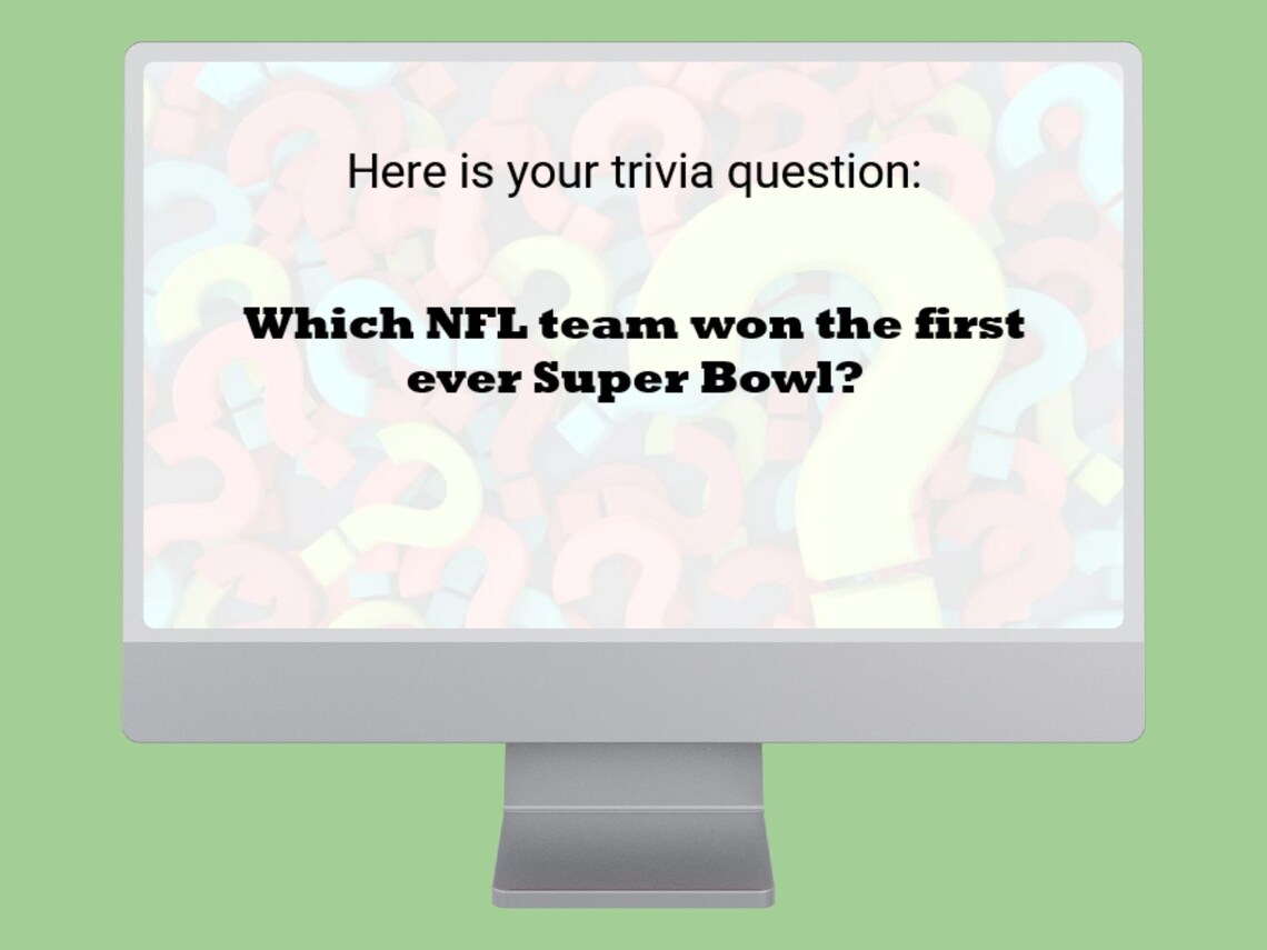 NFL Football Trivia V4 Zoom Powerpoint 35 Questions Virtual Trivia ...